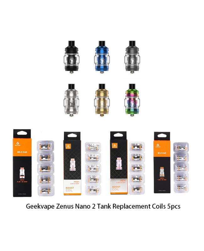 Geekvape Zenus Nano 2 Tank Replacement Coils 5pcs