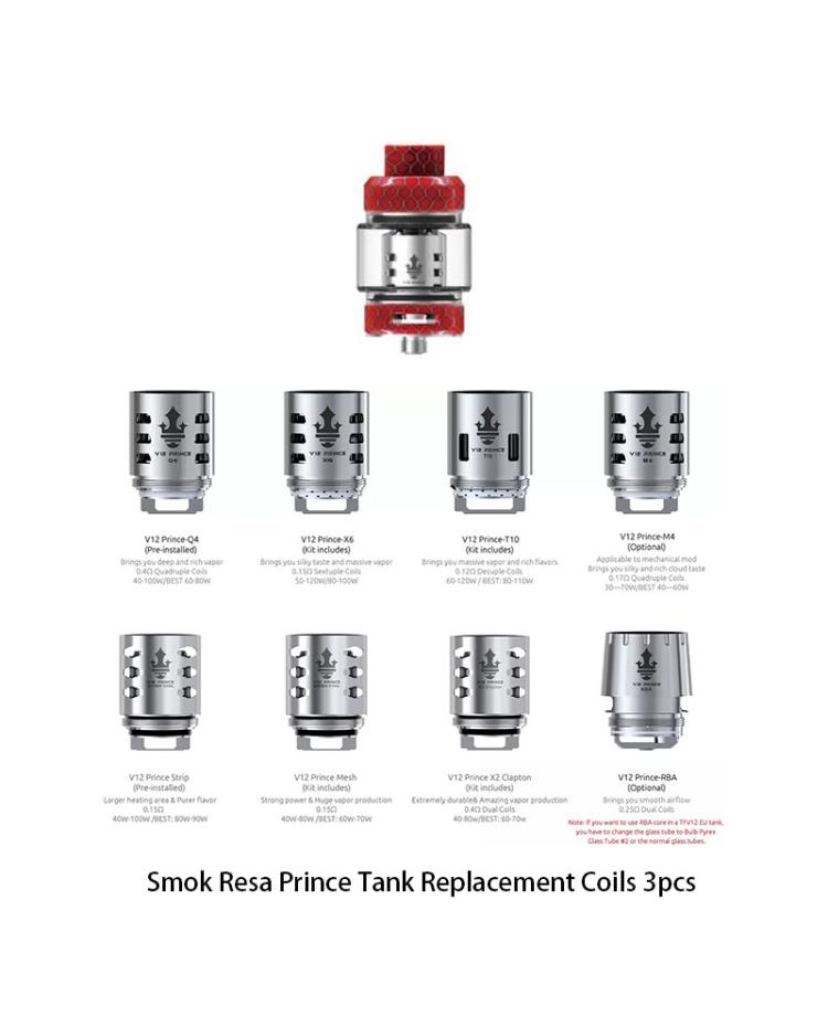 Smok Resa Prince Tank Replacement Coils 3pcs