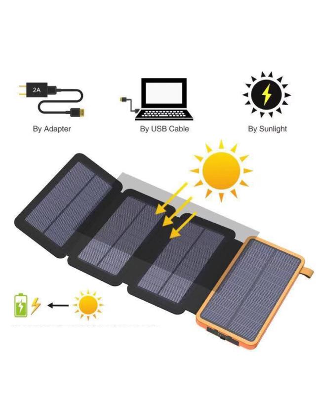 10K-20KmAh Expandable Solar Charging Panel for Outddor,E-Cigarettes ...