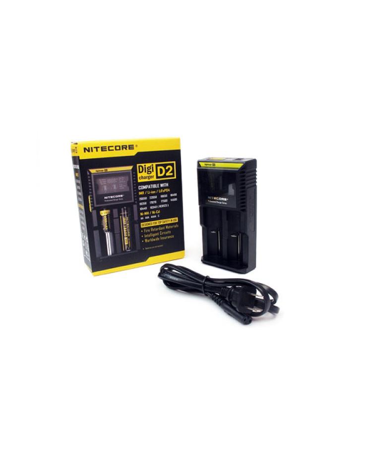 Nitecore D2 2Slot Battery Charger With LCD Screen