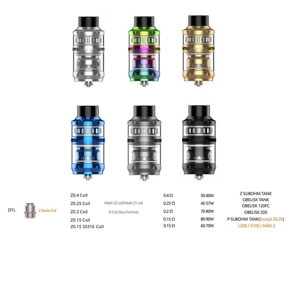 Geekvape P Subohm Tank Replacement Coils 5pcs