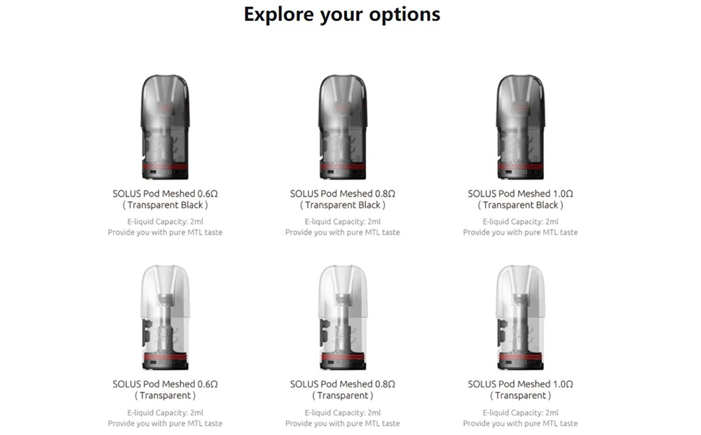 Smok Solus GT Pod System Kit 700mAh