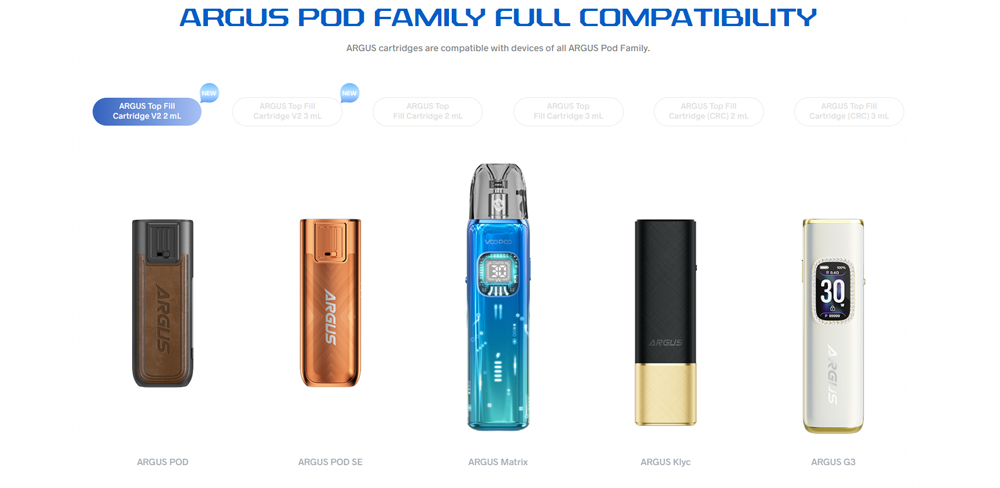 Voopoo Argus Matrix Pod Kit 30W 1350mAh 3ml
