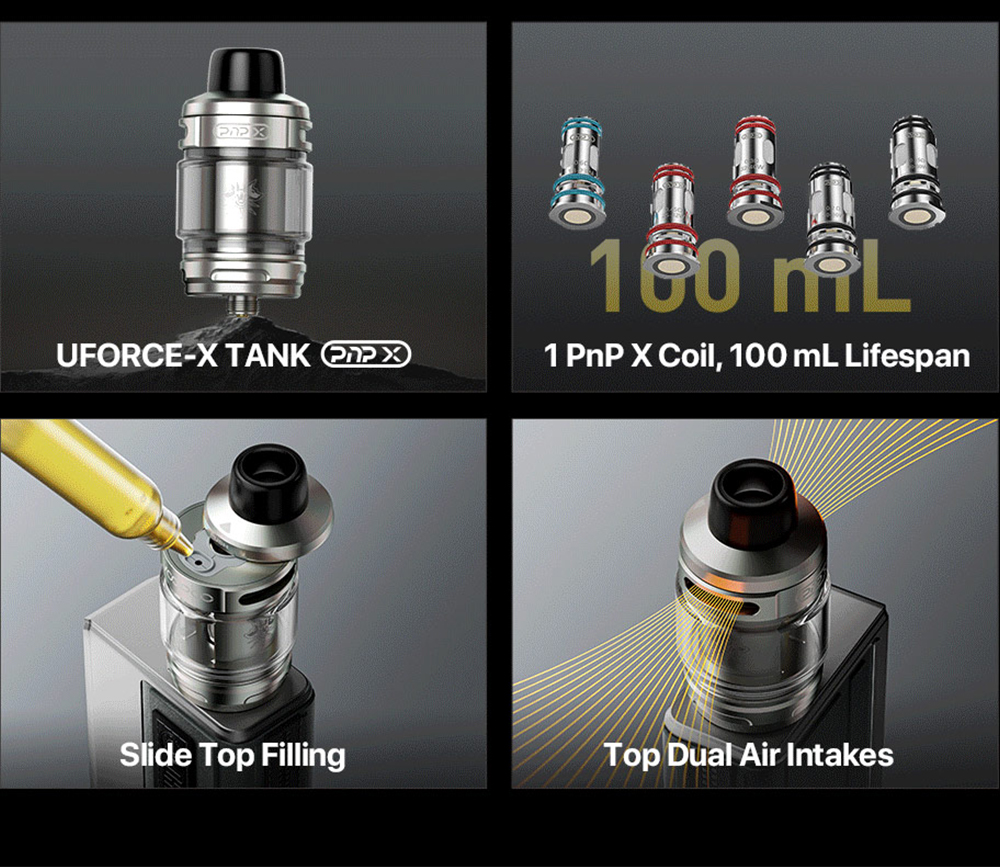 VOOPOO Drag 5 Box Mod Kit With Uforce-X Tank Atomizer