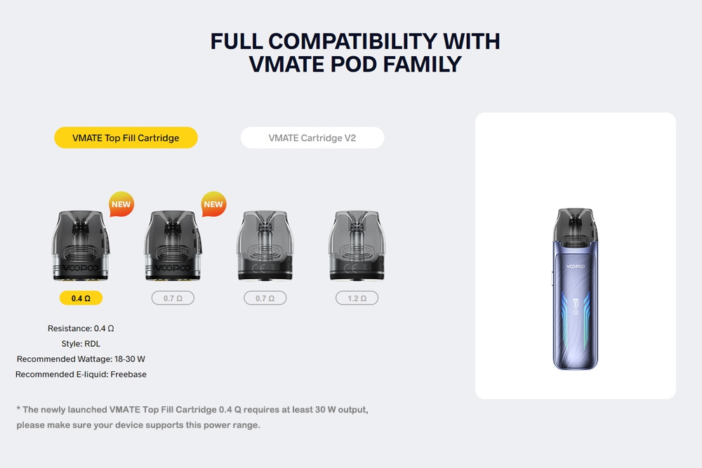 VOOPOO Vmate Max Pod System Kit 1200mAh