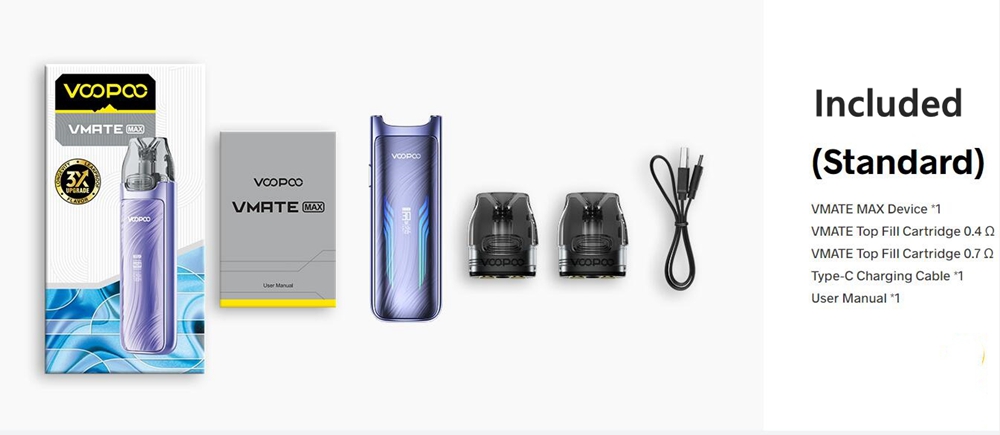 VOOPOO Vmate Max Pod System Kit 1200mAh